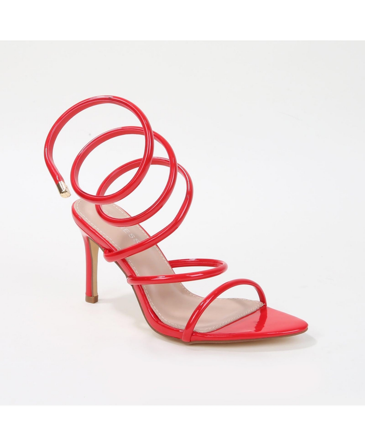Click here for Berness Alison Leg Wrap Sandals - Red prices