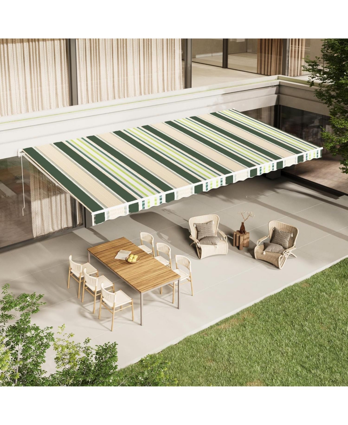 Click here for Aecojoy 13x10 Manual Retractable Awning Sun Shade... prices