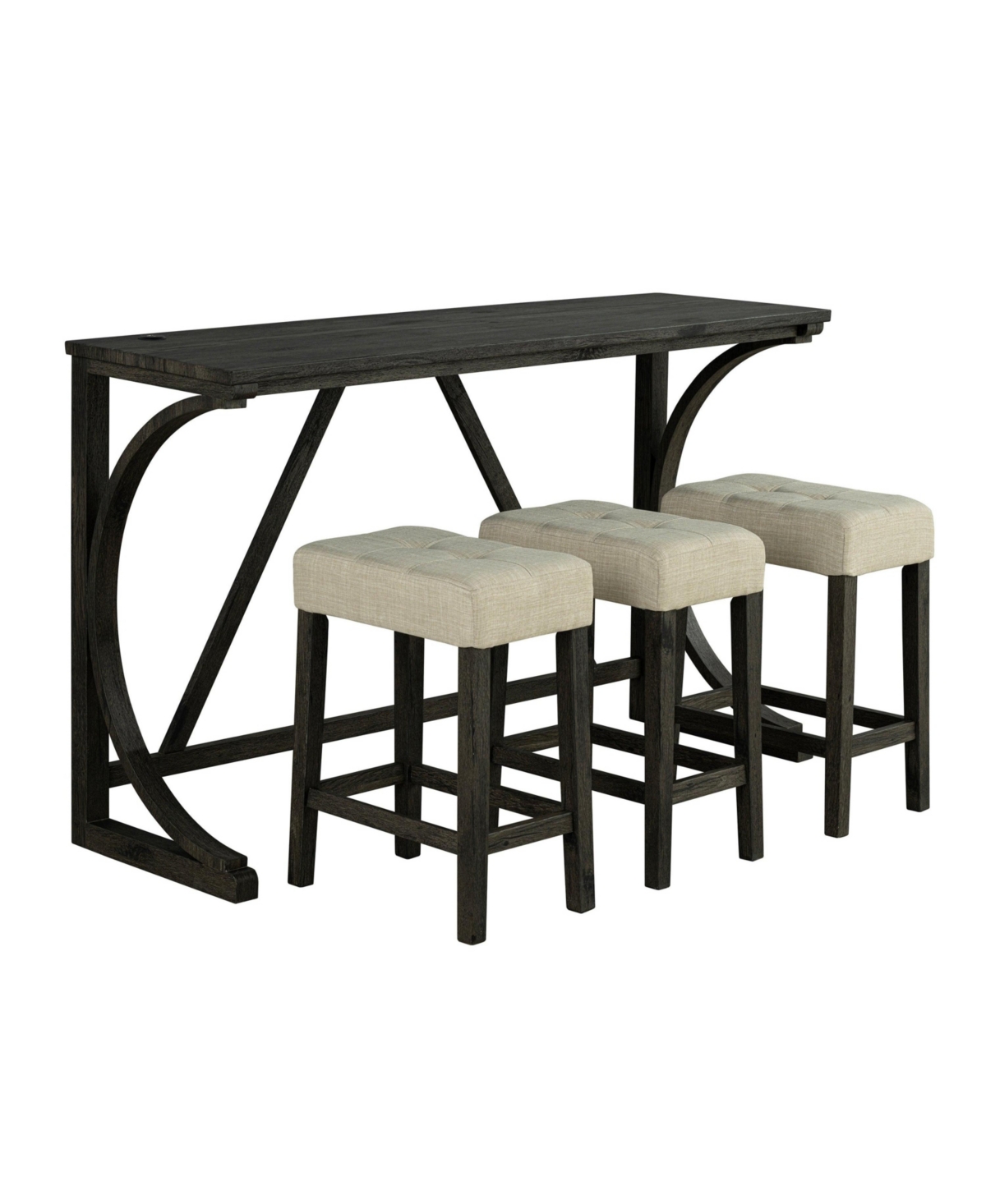 Click here for Boyel Living 4-Piece Bar Table and Chairs Set Tall... prices
