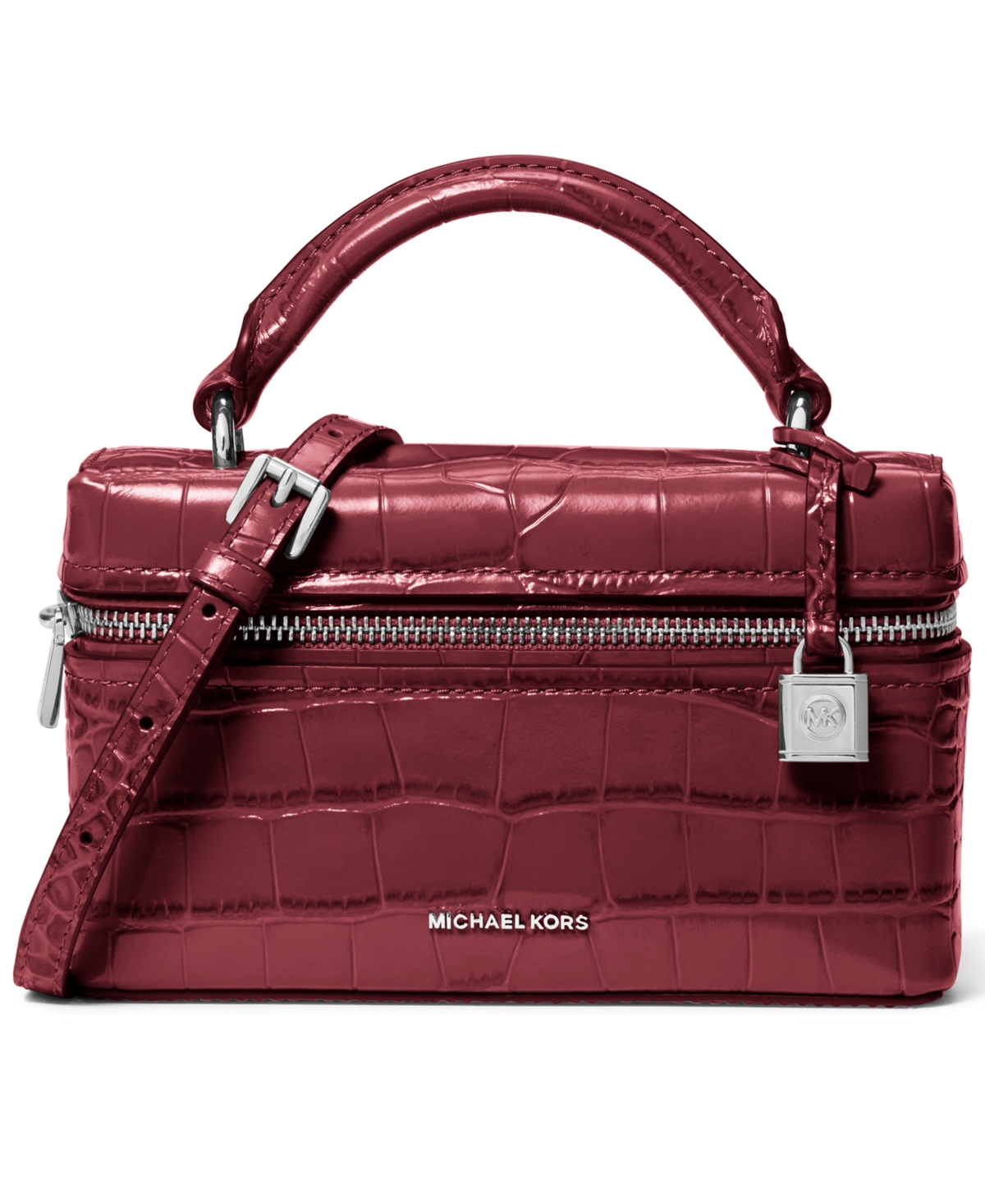 Click here for Michael Kors Jana Extra-Small Crocodile Embossed L... prices