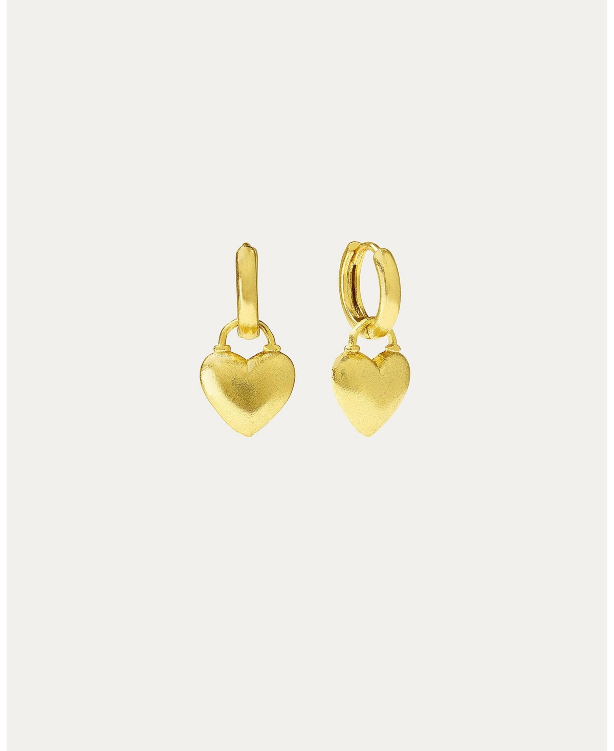 Click here for Ottoman Hands Niko Heart Huggie Earrings - Gold prices
