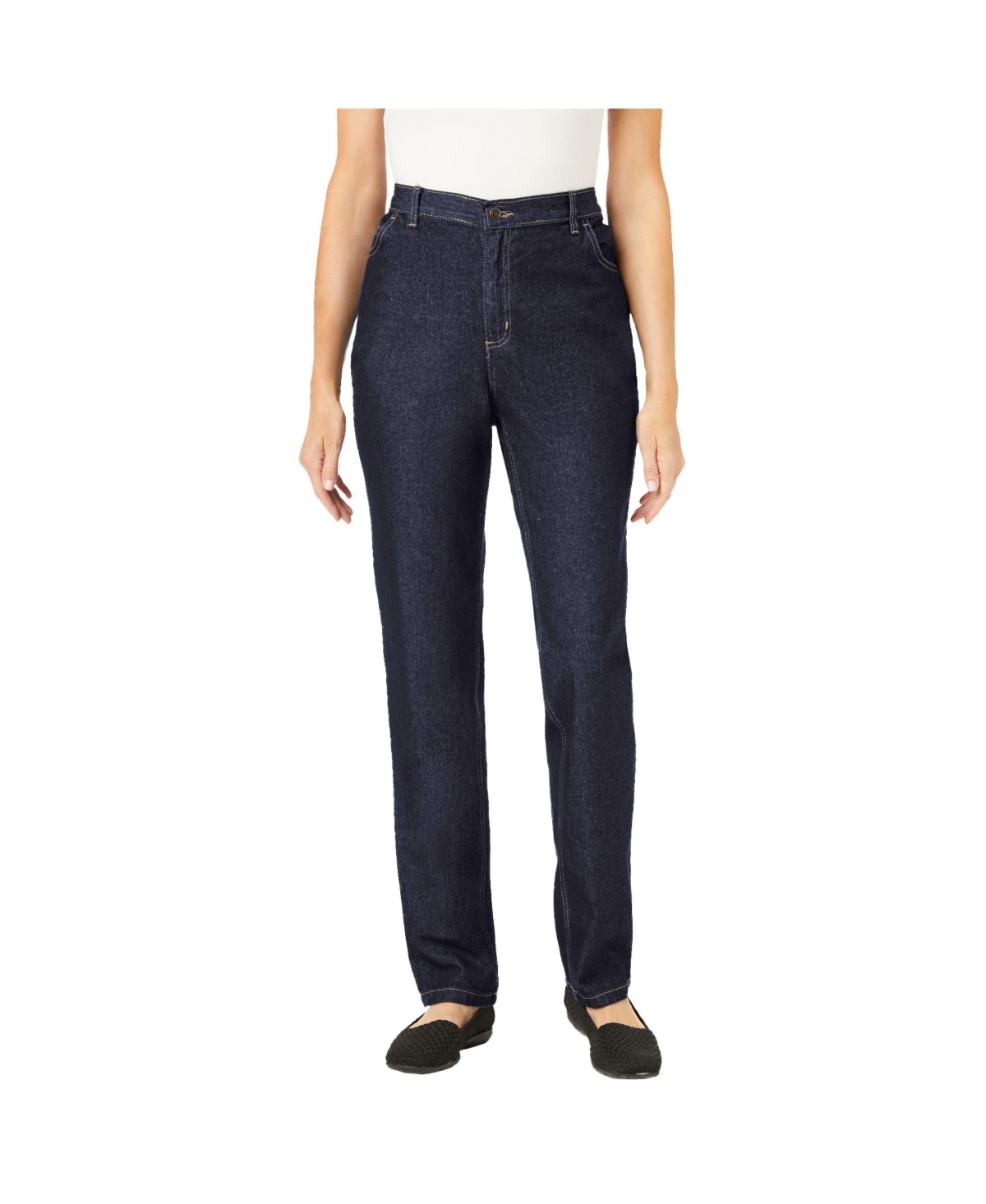 Click here for Woman Within Womens Within Perfect Cotton Back Ela... prices