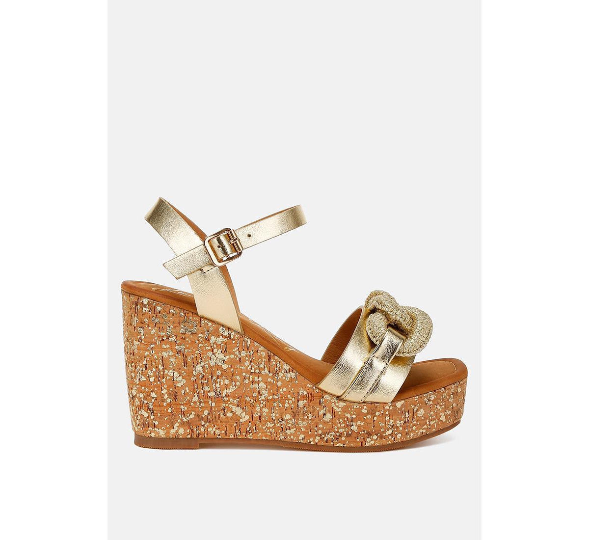 Click here for London Rag Emelda Chain Link Detail Wedge Sandals... prices