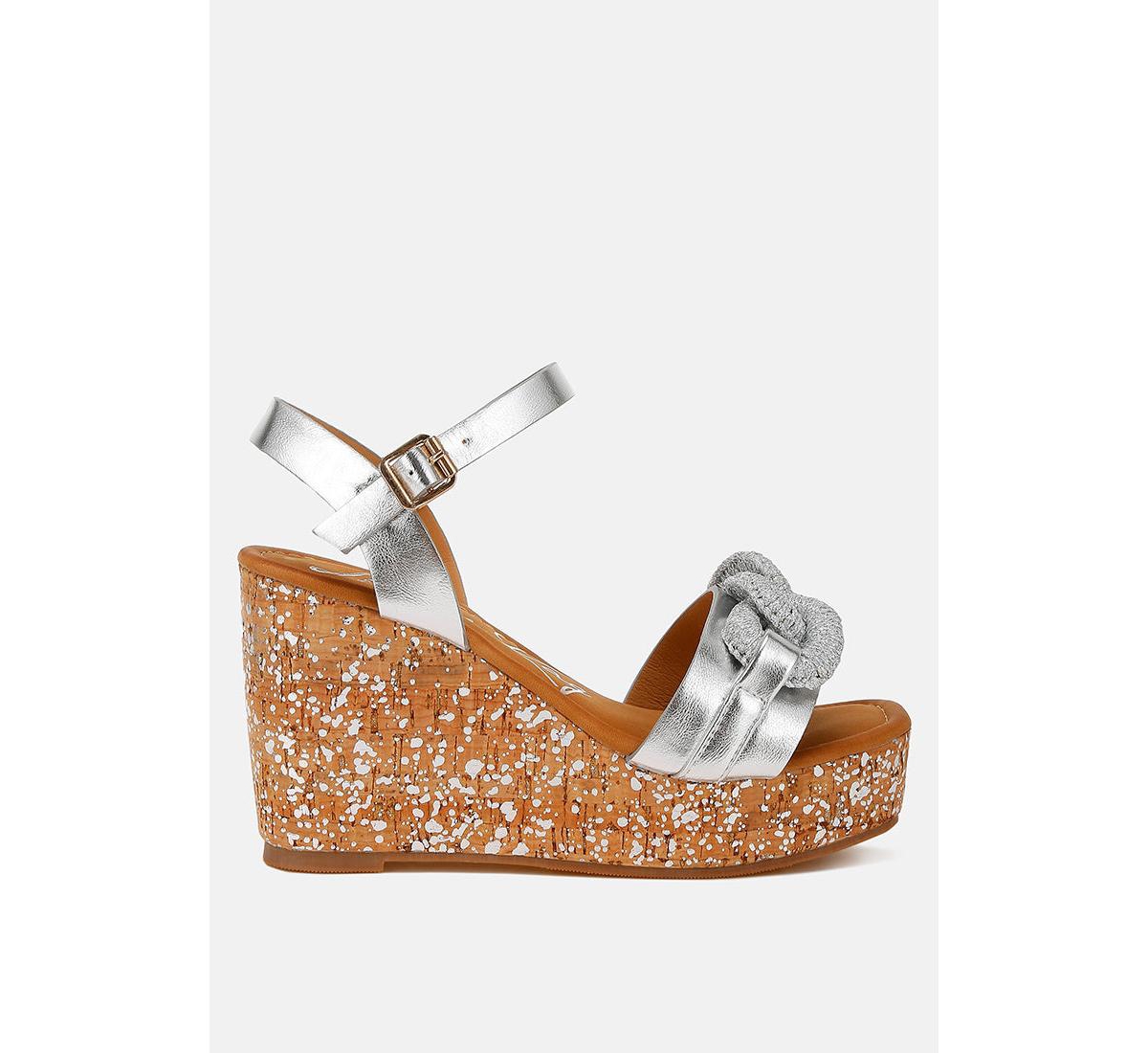 Click here for London Rag Emelda Chain Link Detail Wedge Sandals... prices