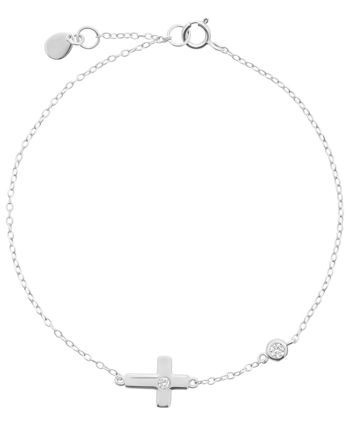 Click here for Macys Cubic Zirconia Cross Bracelet (0.13 ct. t.w.... prices
