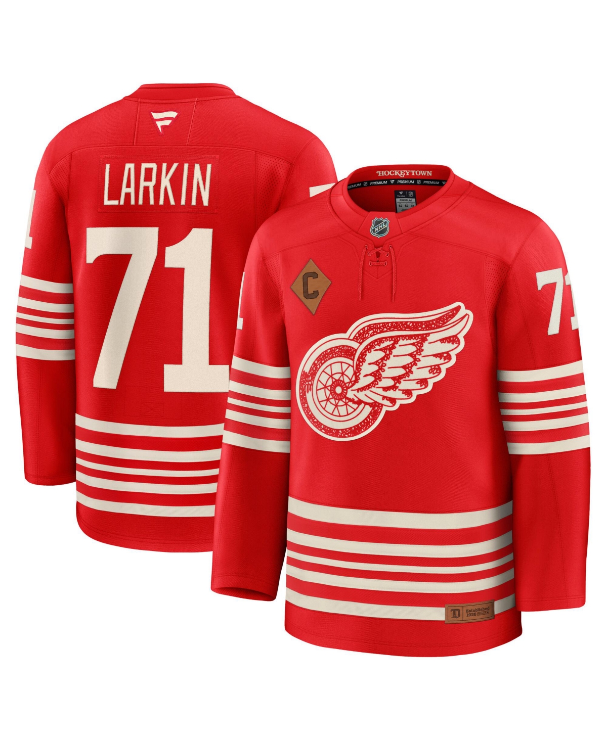 Click here for Fanatics Mens Dylan Larkin Red Detroit Red Wings C... prices