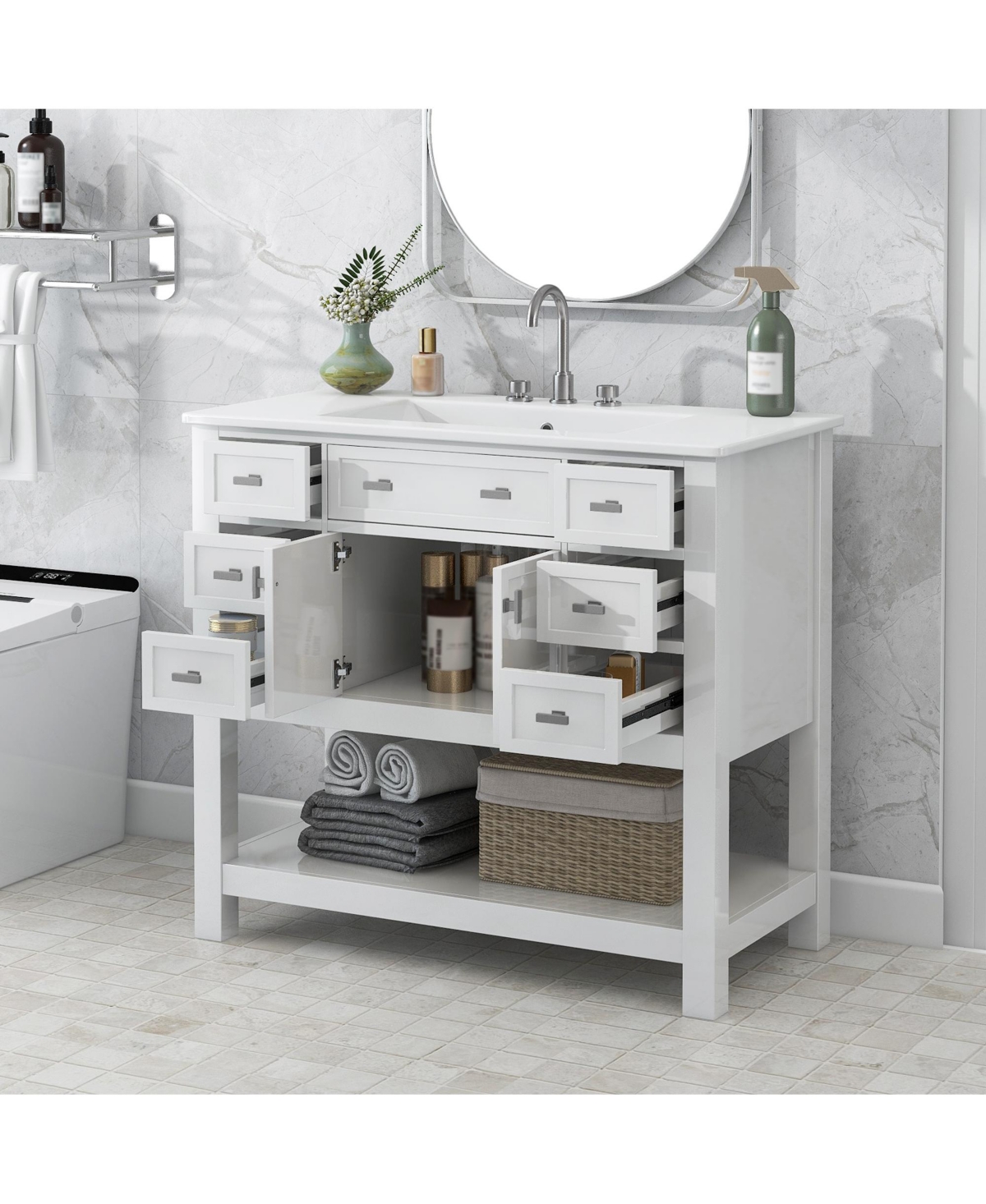 Click here for Lovmor 36inch Bathroom Vanity with Top Sink Modern... prices