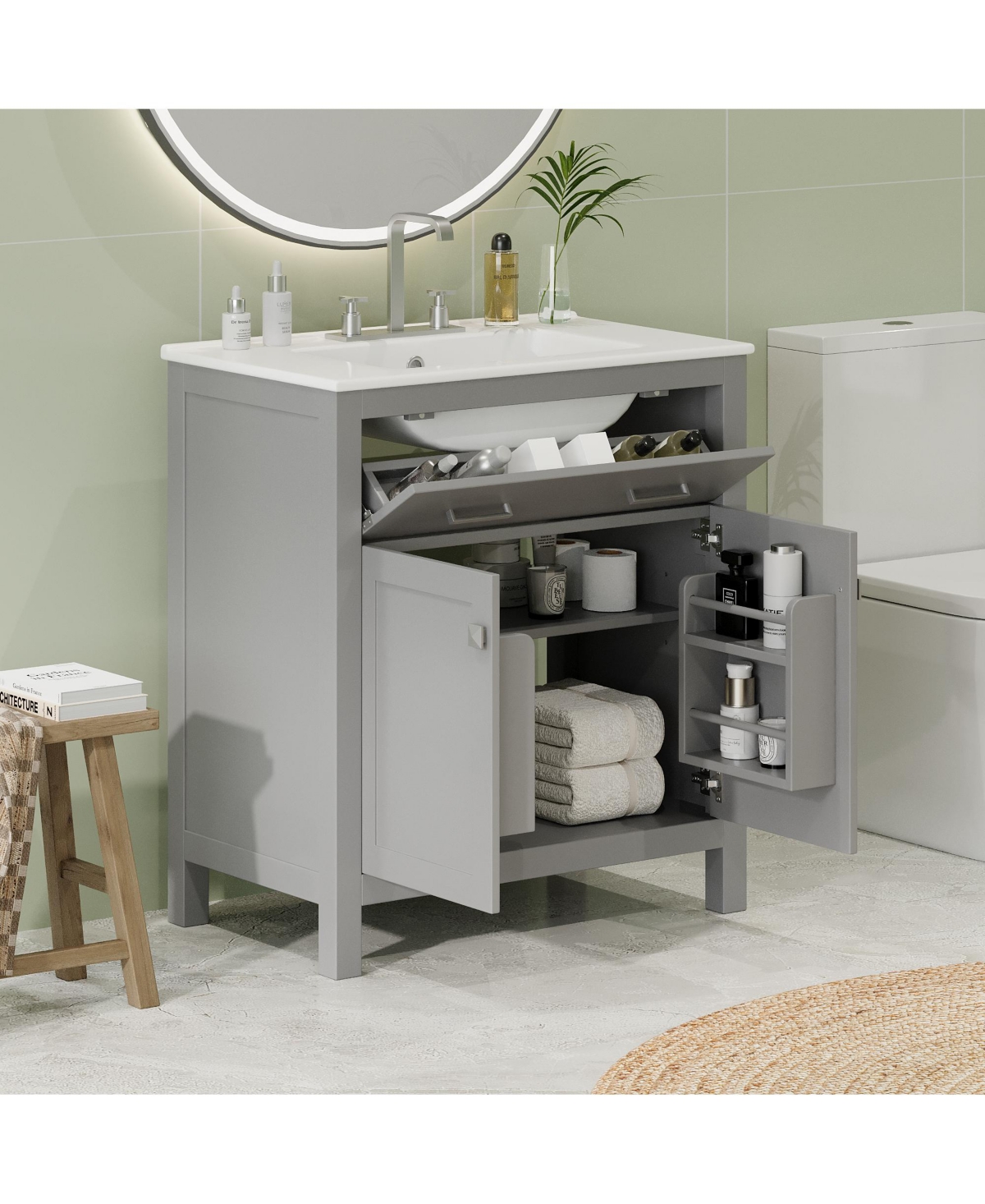 Click here for Lovmor 30inch Bathroom Vanity with Ceramic Sink Mo... prices