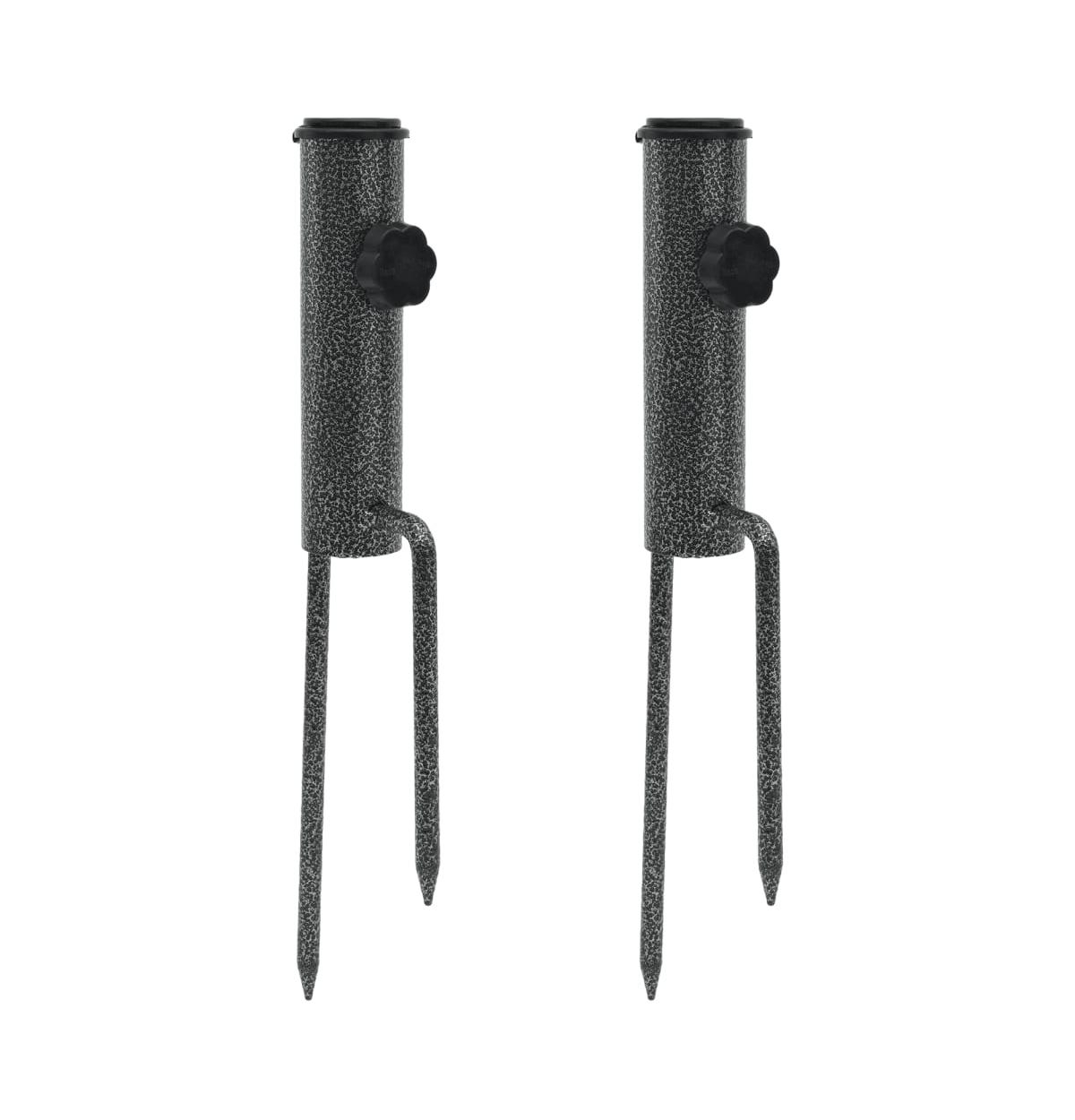 Click here for vidaXL Parasol Stands with Spikes 2 pcs 3.5x13.8 G... prices