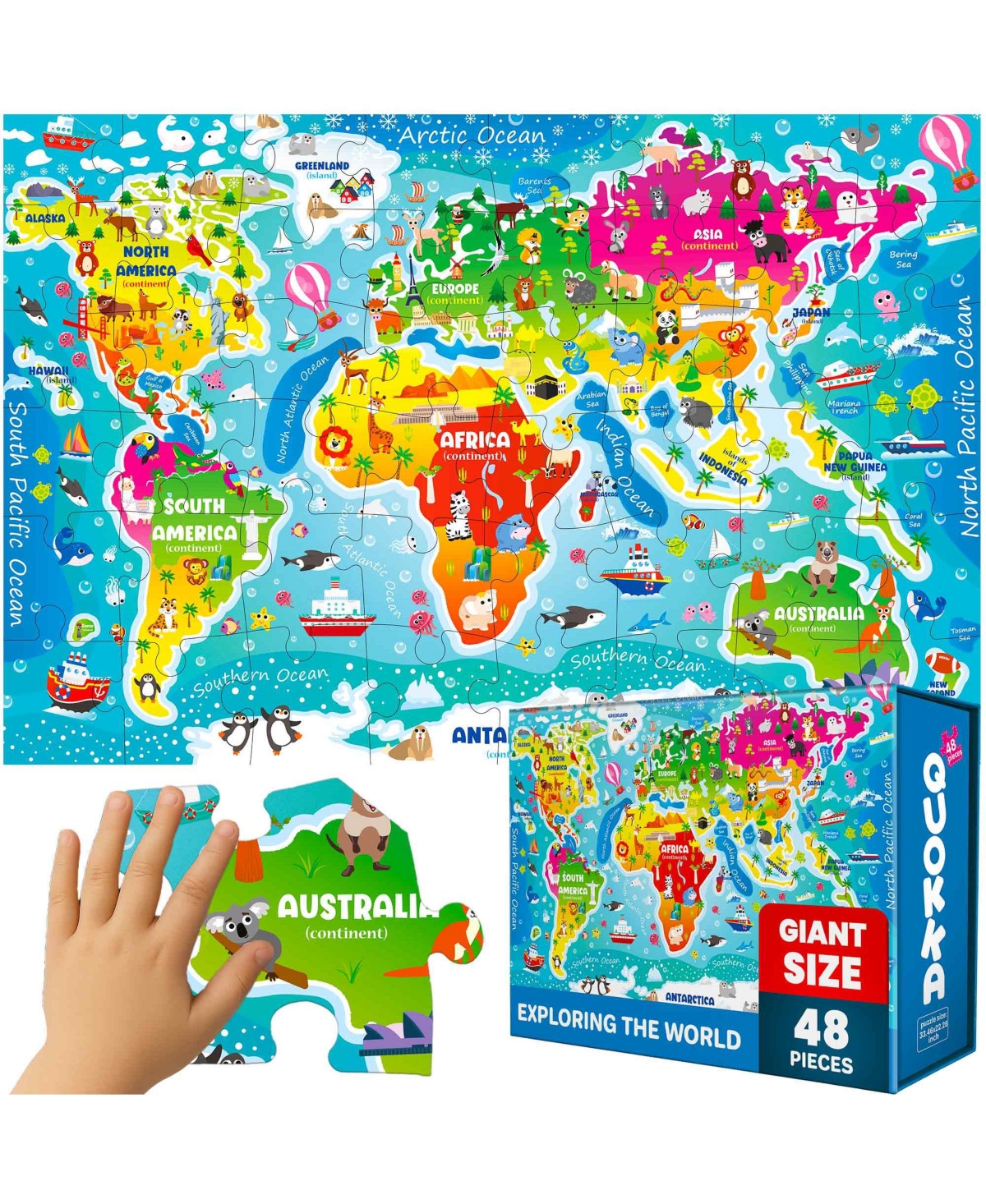 Click here for Quokka 2x3 Ft Giant Floor Puzzles for Kids Ages 4-... prices