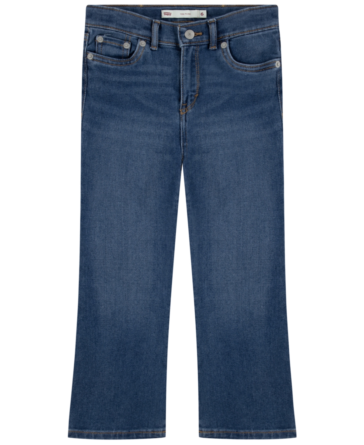 Click here for Levis Girls 2T-6X 726 High-Rise Flare Jeans - Dark... prices