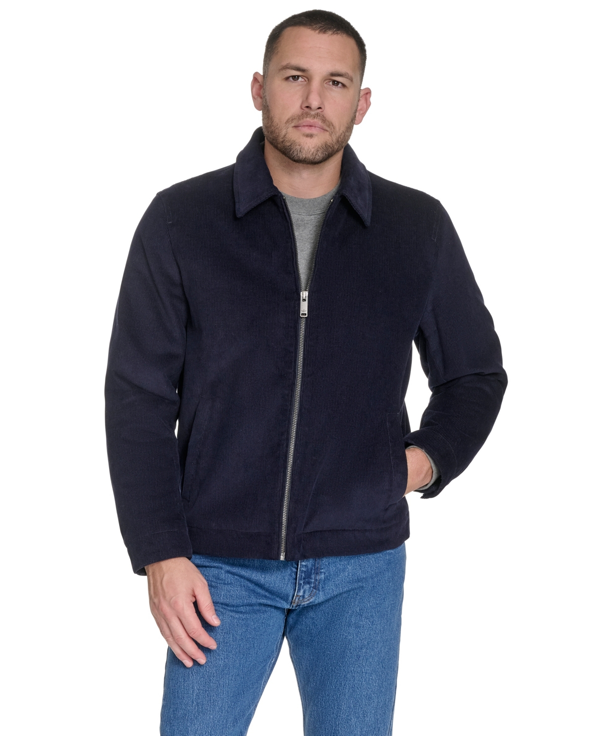 Click here for Dockers Mens Wool Blend Bomber Jacket - Navy prices