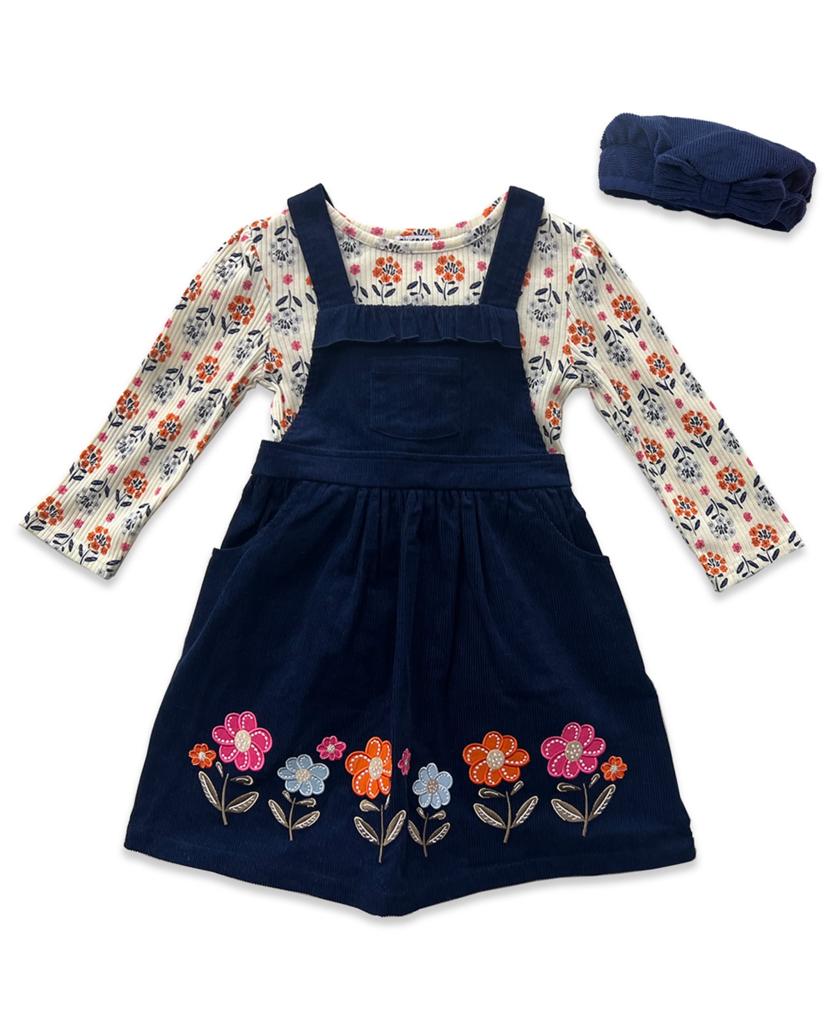 Click here for Blueberi Boulevard Girls 2T-6X 3 Piece Floral Top... prices