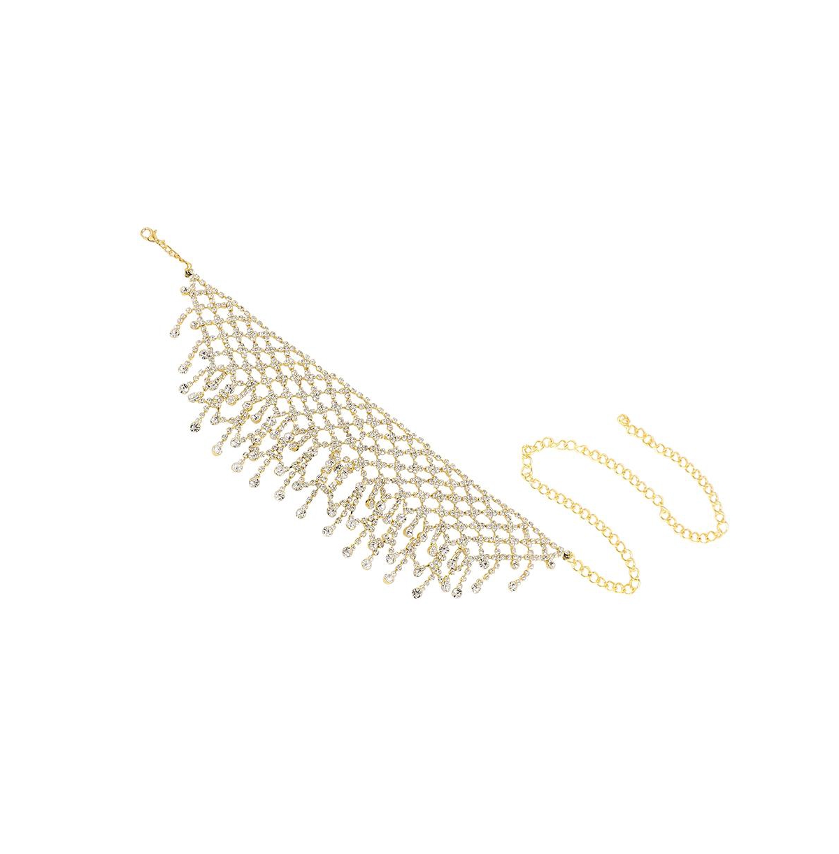 Click here for Sohi Crystal Choker Necklace - Silver prices