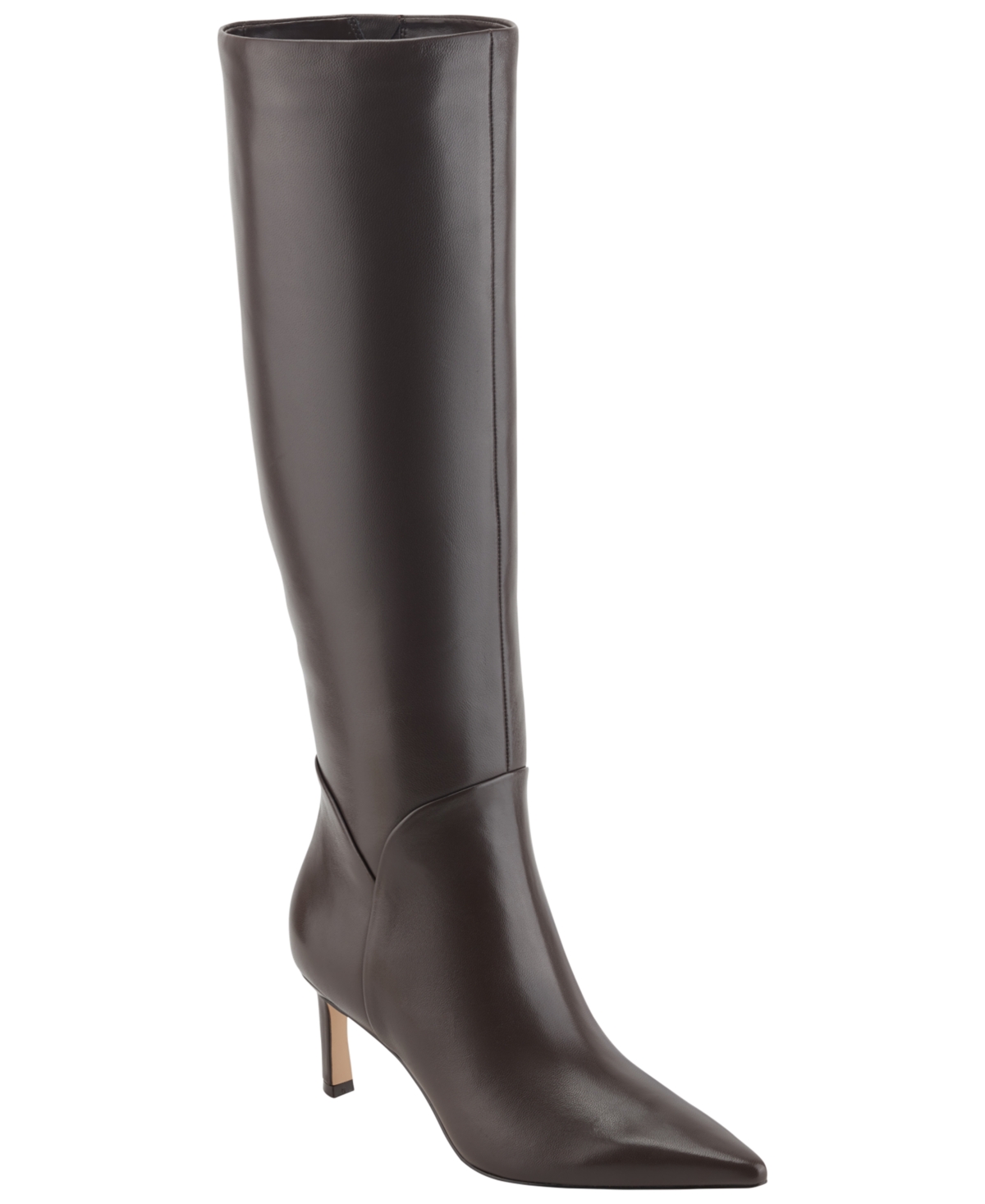 Marc Fisher Ltd Womens Sabrina Tall Pointed Toe Dress Boots - Dark Brown Leather