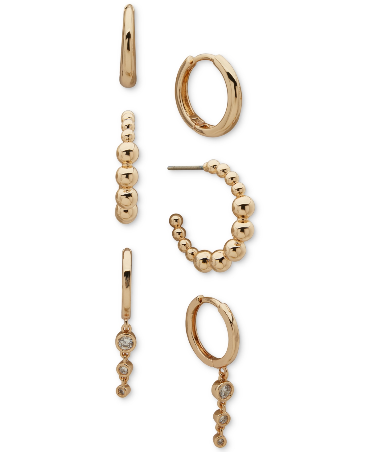 Click here for Anne Klein Cubic Zirconia 3-Pc. Hoop Earrings Set... prices