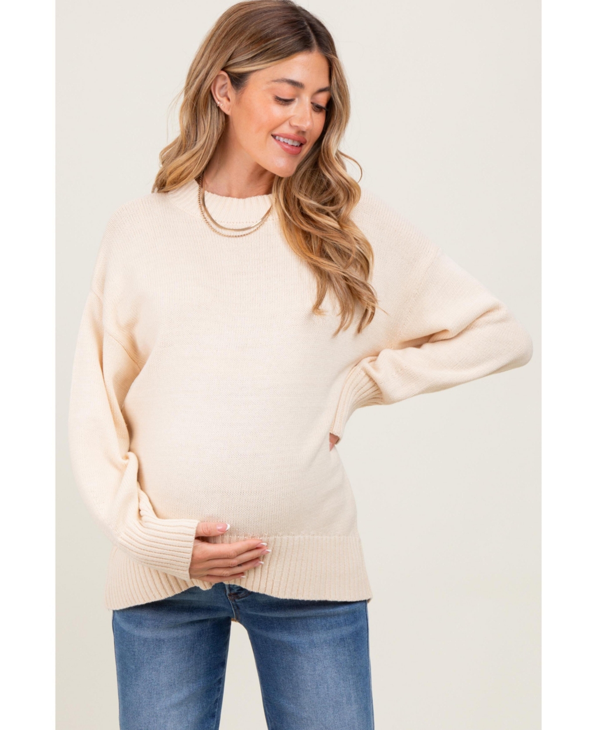 Click here for Pinkblush Maternity Burgundy Drop Shoulder Oversiz... prices