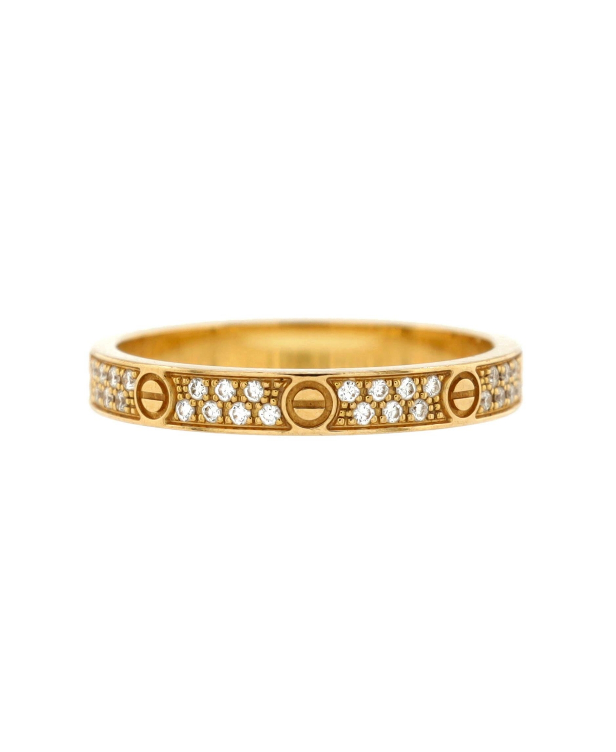 Click here for Pre-Owned Cartier Love Wedding Band Pave Diamonds... prices