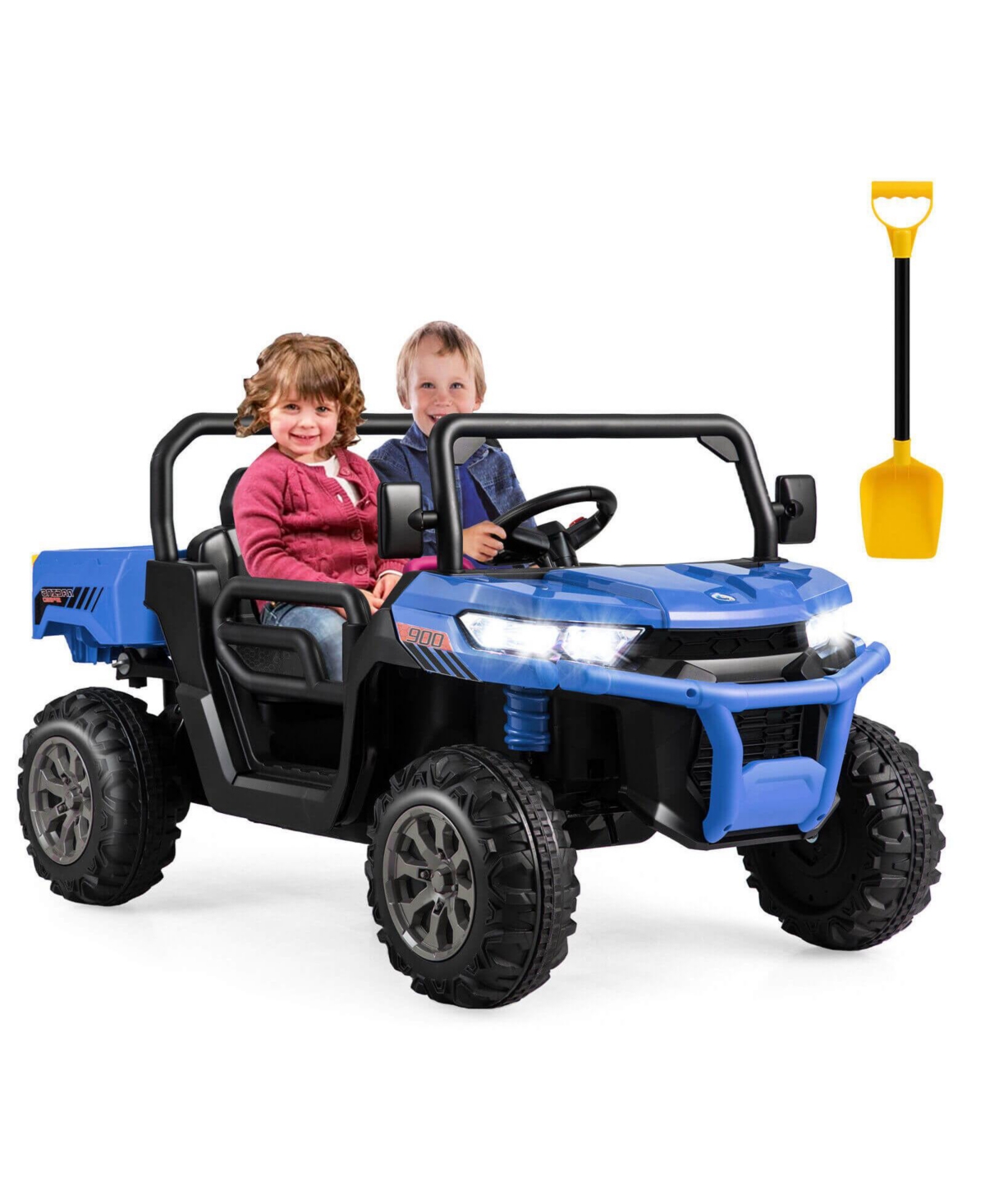 Click here for Two Seater Electric Ride On Dump Truck Toy - Blue prices