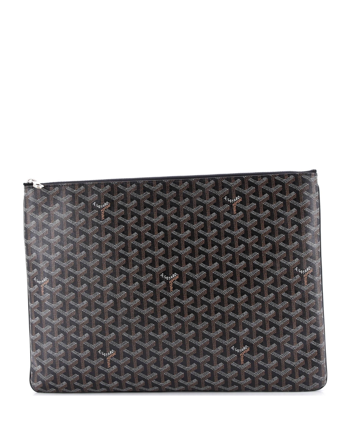 Click here for Pre-Owned Goyard Gm Senat Zip Pouch Coated Canvas... prices