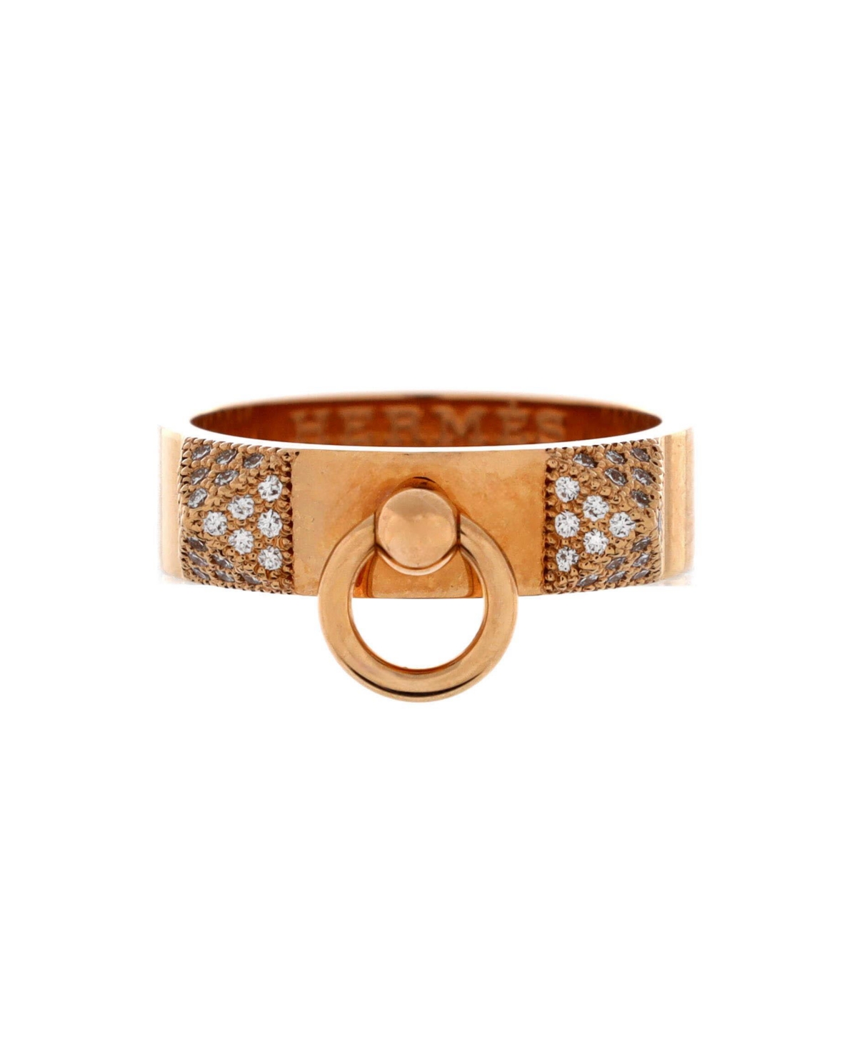 Click here for Pre-Owned Hermes Collier de Chien Ring - 18k rose... prices