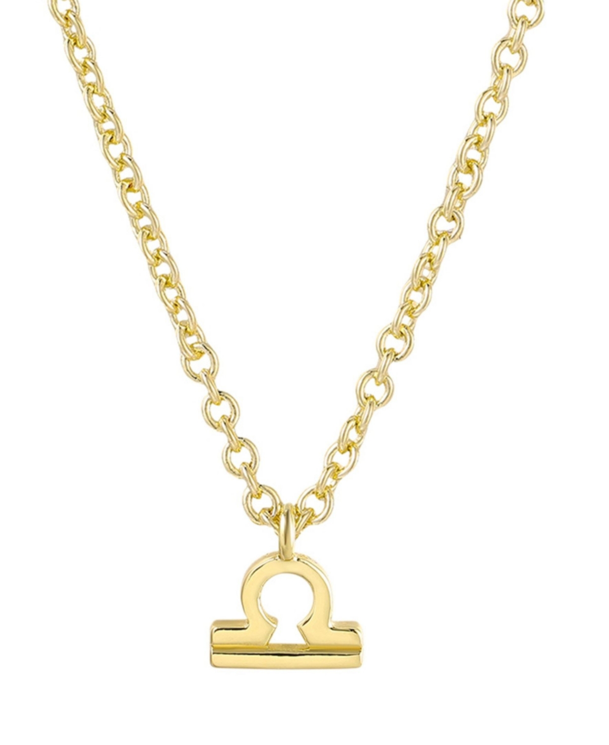 Click here for Adornia Gold Plated Zodiac Necklace - Gold-Libra prices