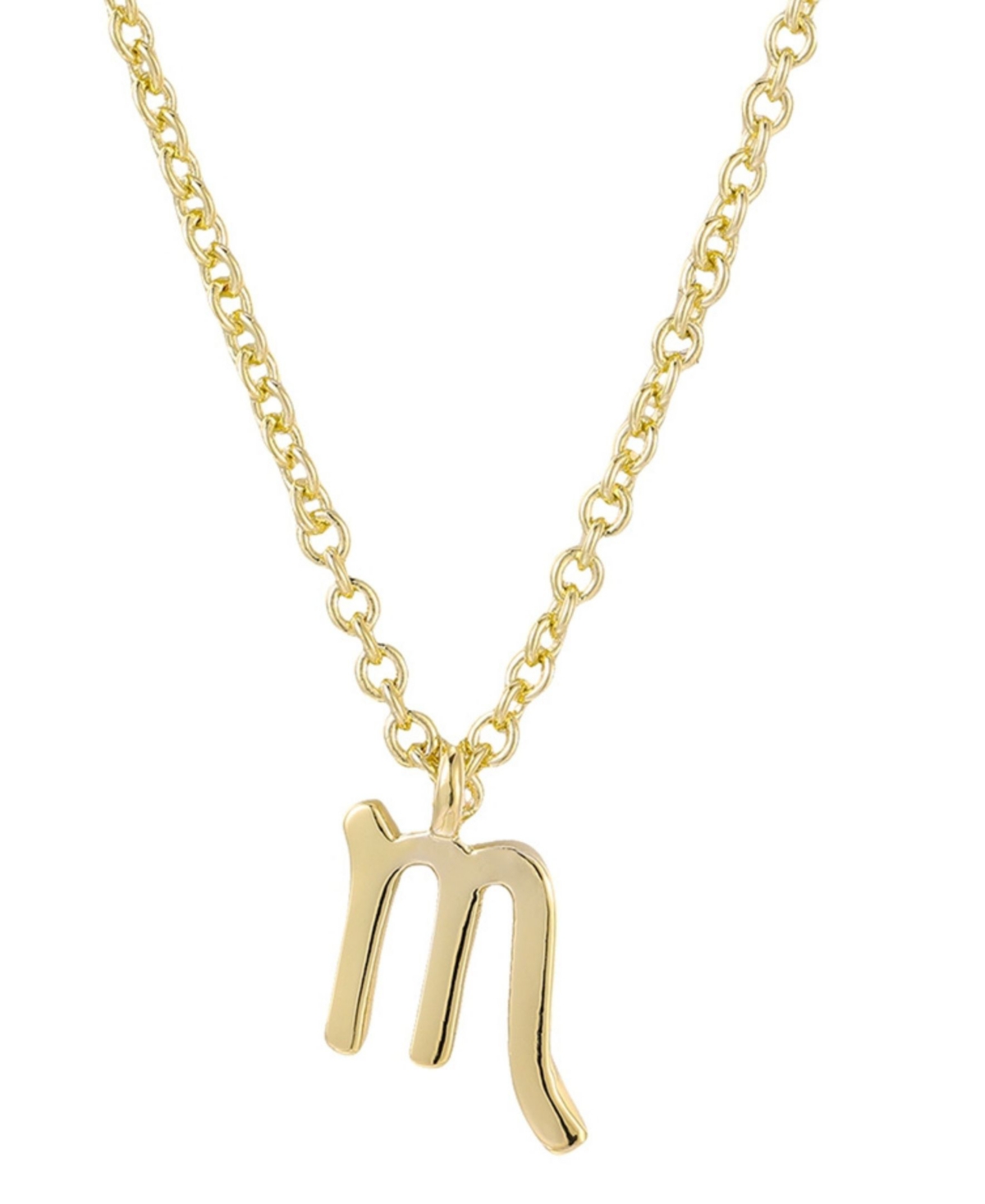 Click here for Adornia Gold Plated Zodiac Necklace - Gold-Scorpio prices