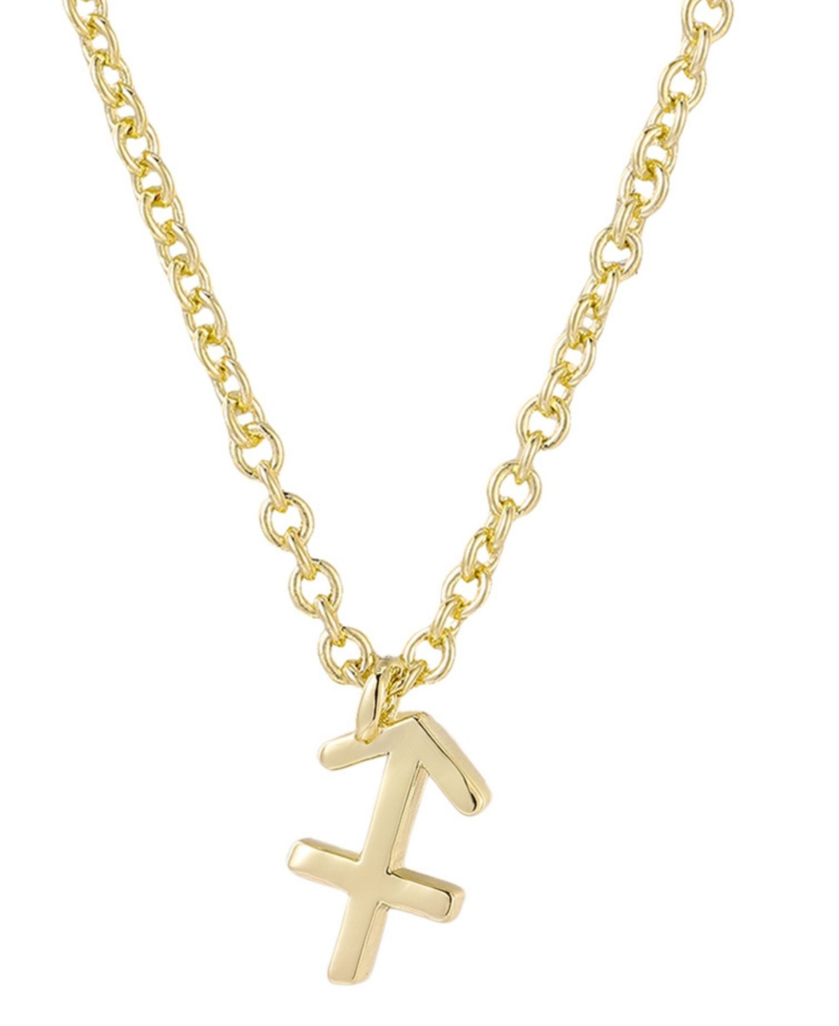 Click here for Adornia Gold Plated Zodiac Necklace - Gold-Sagitta... prices