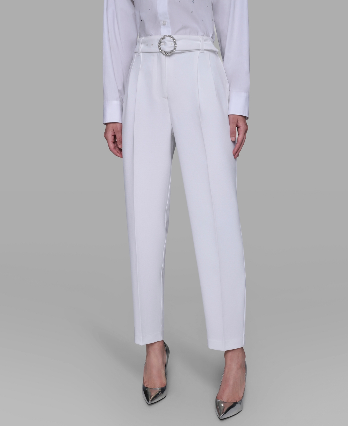 Click here for Karl Lagerfeld Paris Womens Embellished Belt Pants... prices