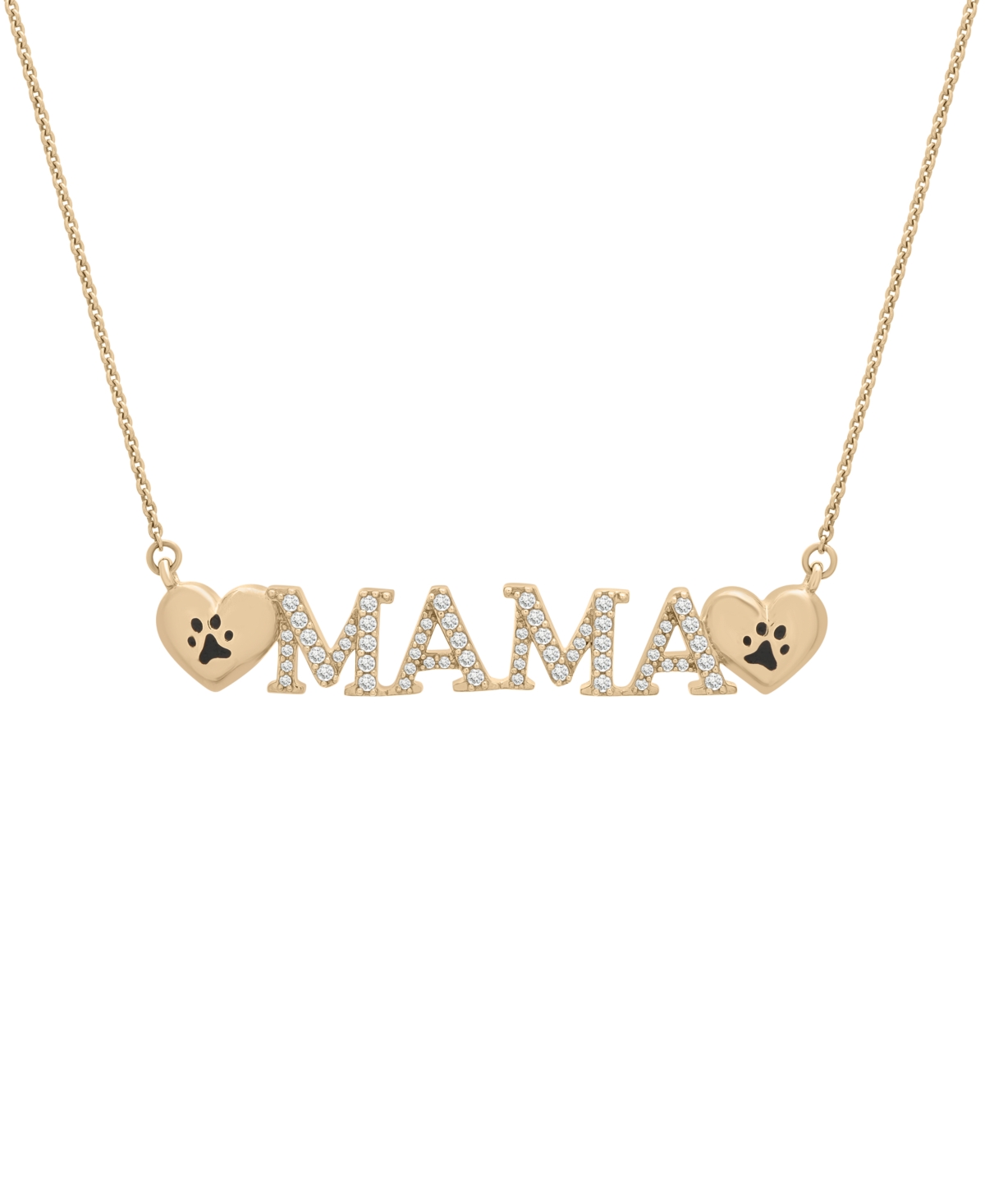 Click here for Wrapped Dog Mama Design Diamond Necklace (1/5 ct.... prices