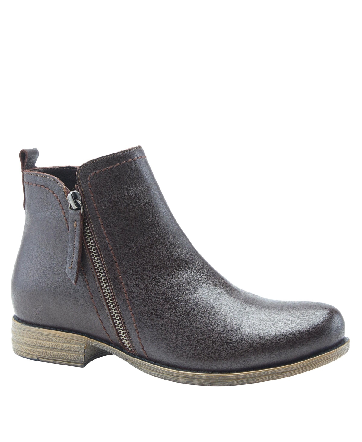 Click here for Spring Step Oziel Leather Bootie with Decorative Z... prices