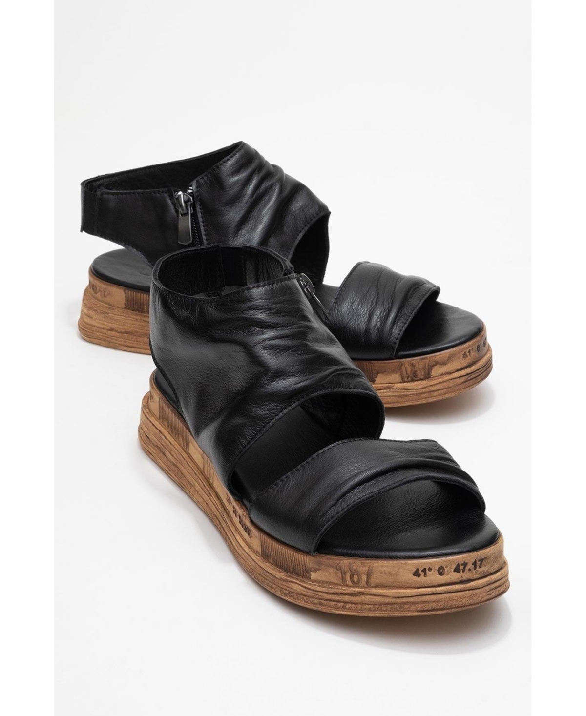 Click here for Forever & Always Shoes Lunas Leather Side-Zip Sand... prices