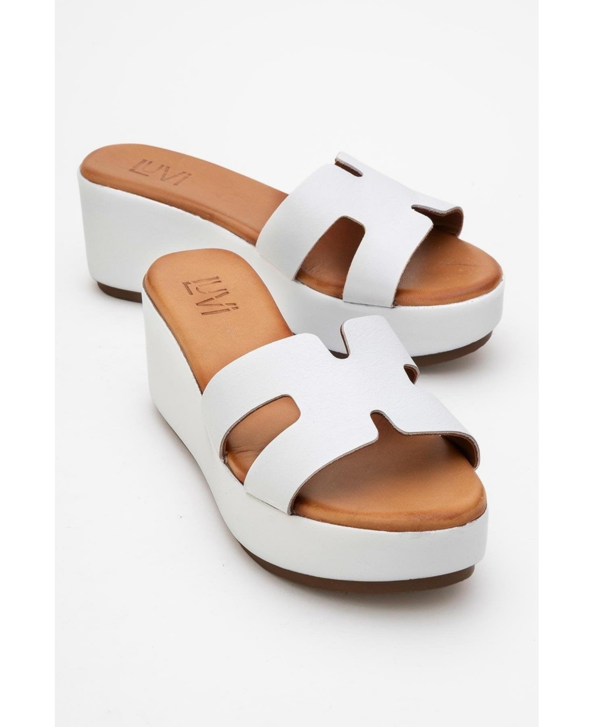 Click here for Forever & Always Shoes Lia Leather Platform Sandal... prices