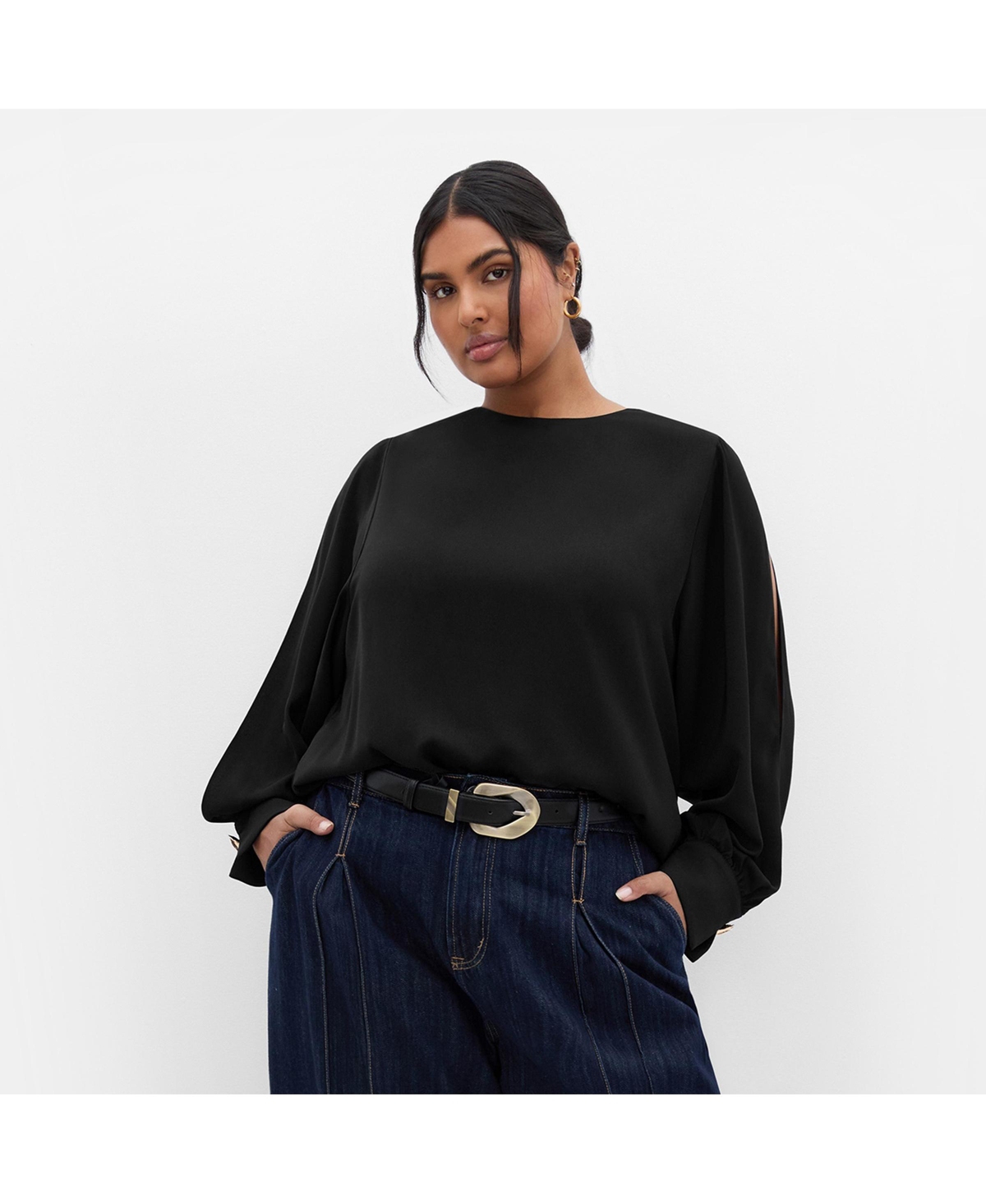 Click here for City Chic Womens Katie Shirt - Black prices