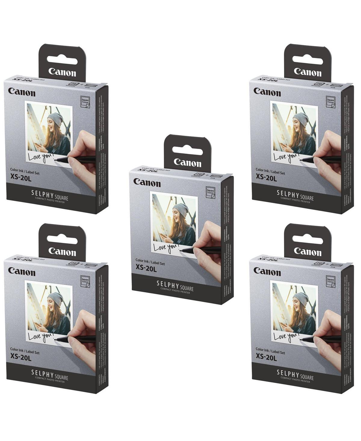 Click here for Canon 5 Pack Selphy Color Ink/Label Xs-20L Set  20... prices