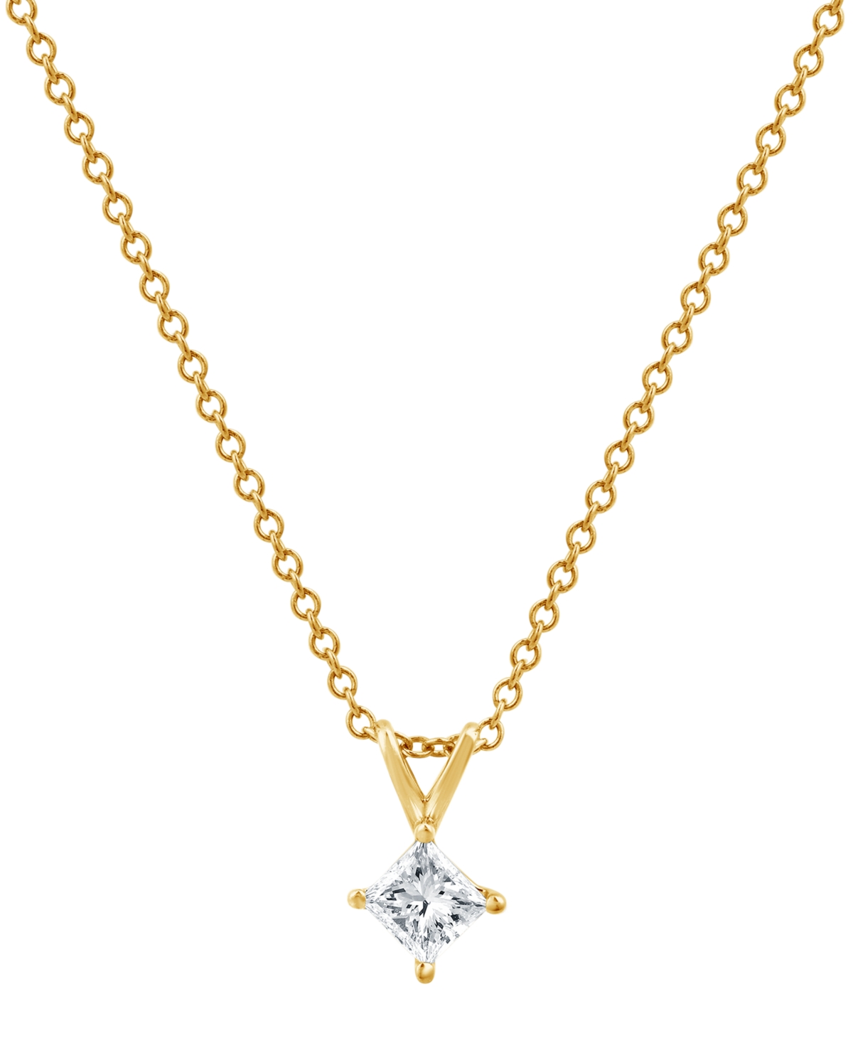 Click here for Macys Certified Diamond Solitaire Pendant Necklace... prices