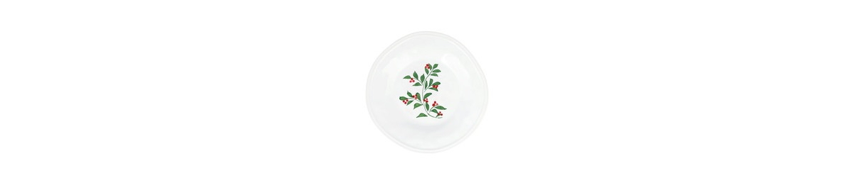 Click here for Vietri Aria Holiday Salad Plate - White prices