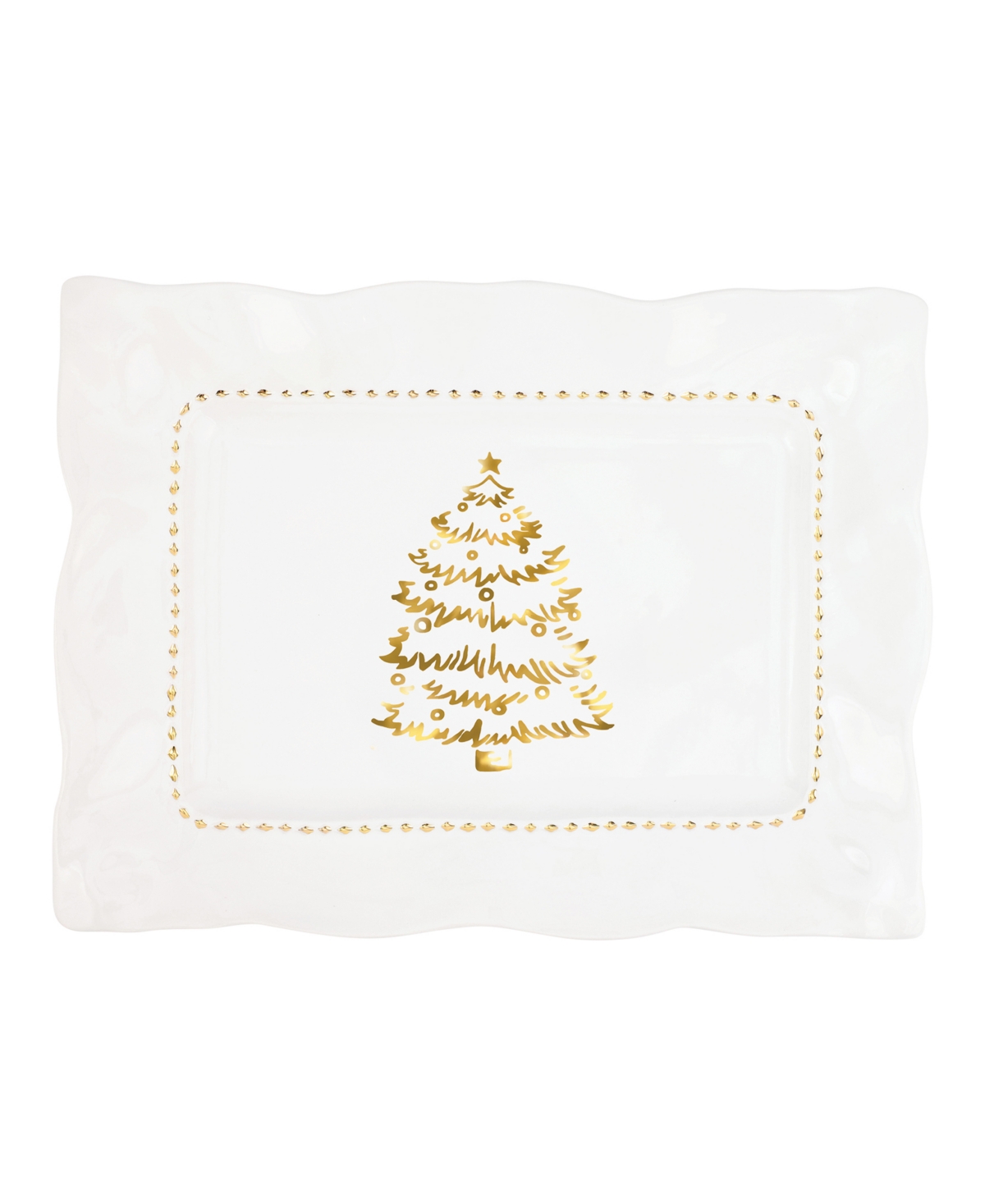 Click here for Vietri Giorno di Festa Rectangular Platter - White prices