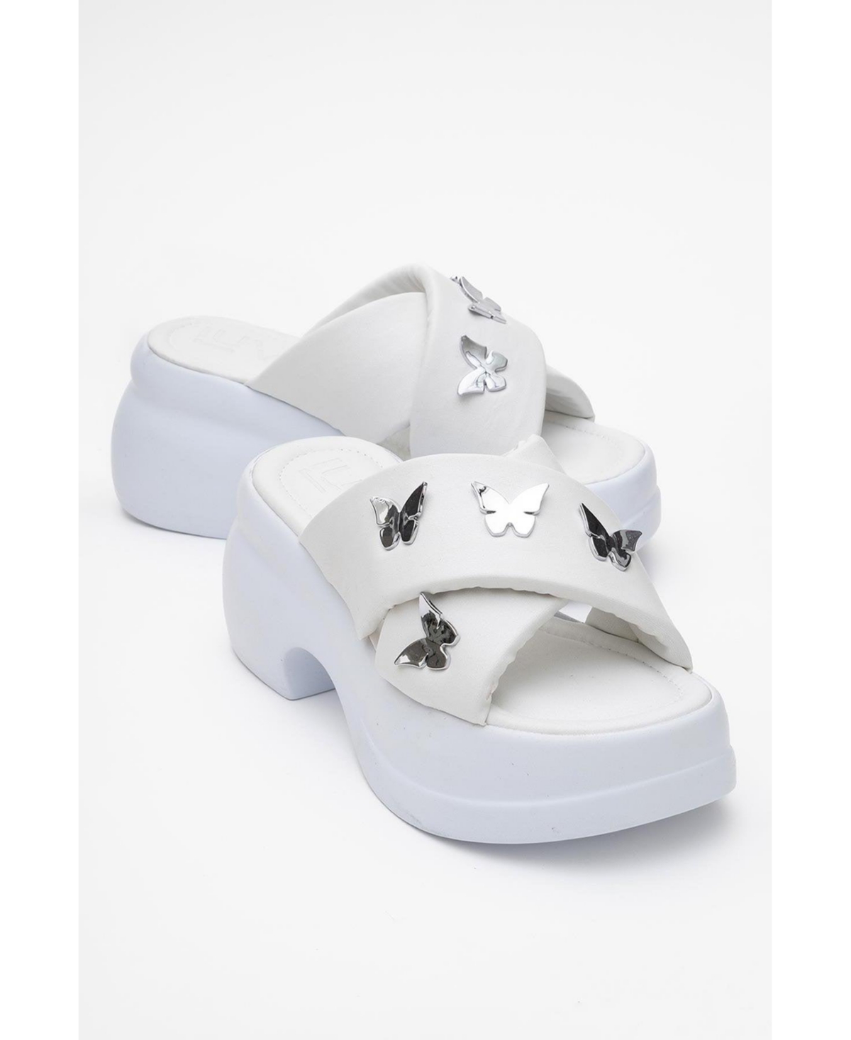 Click here for Prologue Shoes Force Butterfly-Buckle Platform San... prices