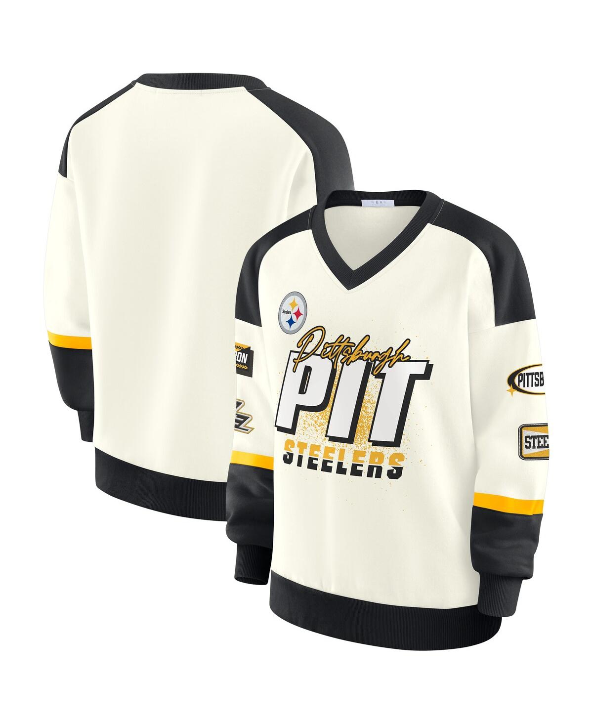 Click here for Wear by Erin Andrews Womens Cream Pittsburgh Steel... prices