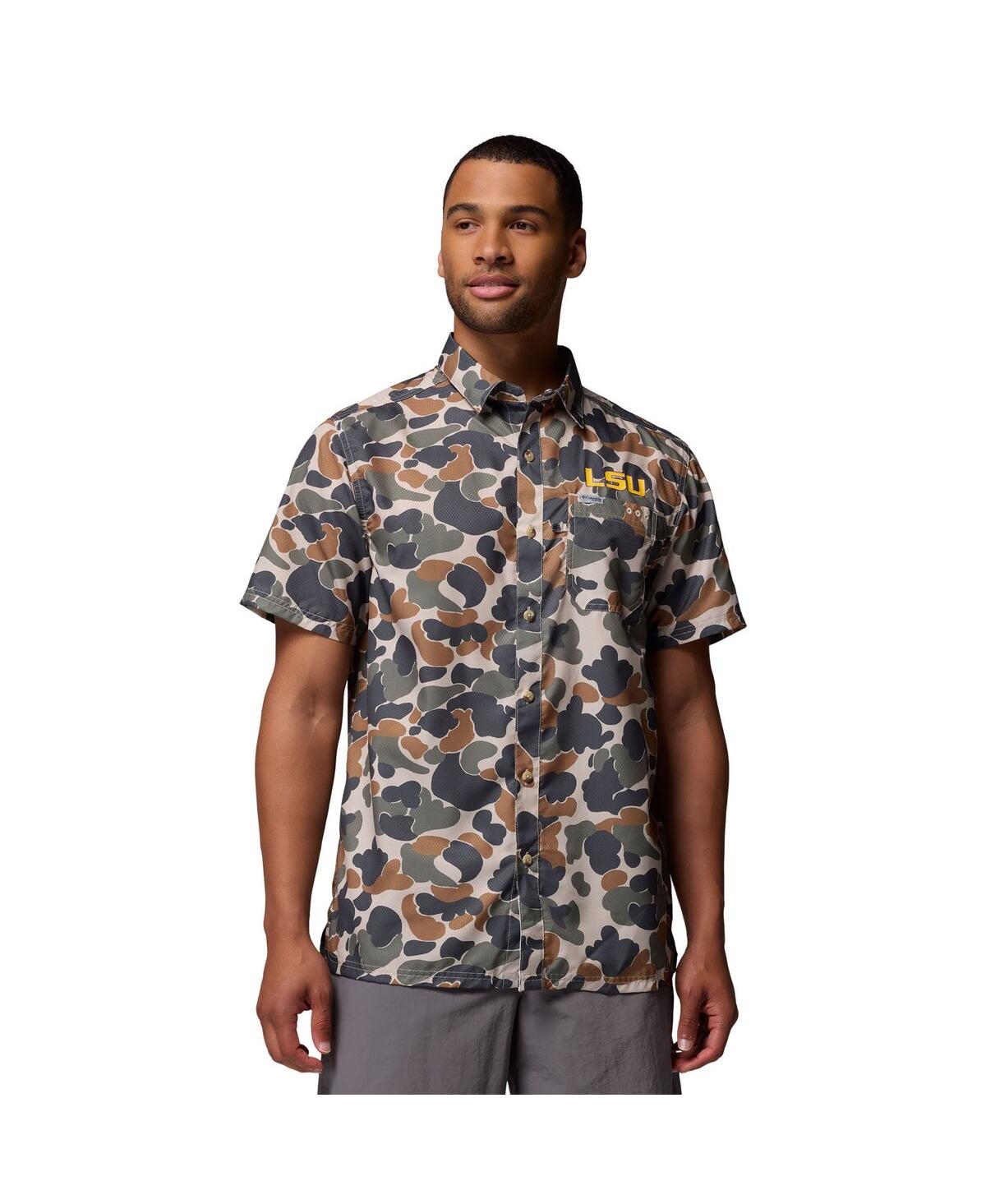 Click here for Columbia Mens Camo Lsu Tigers Super Slack Tide Omn... prices