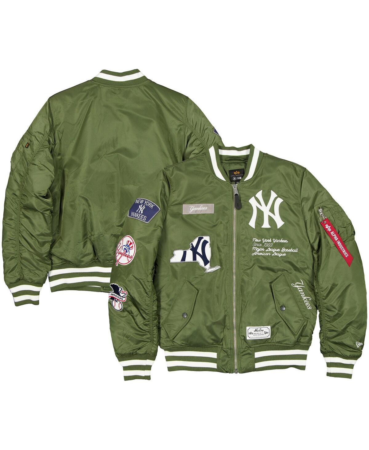 Click here for New Era Mens Green New York Yankees Full-Zip Bombe... prices