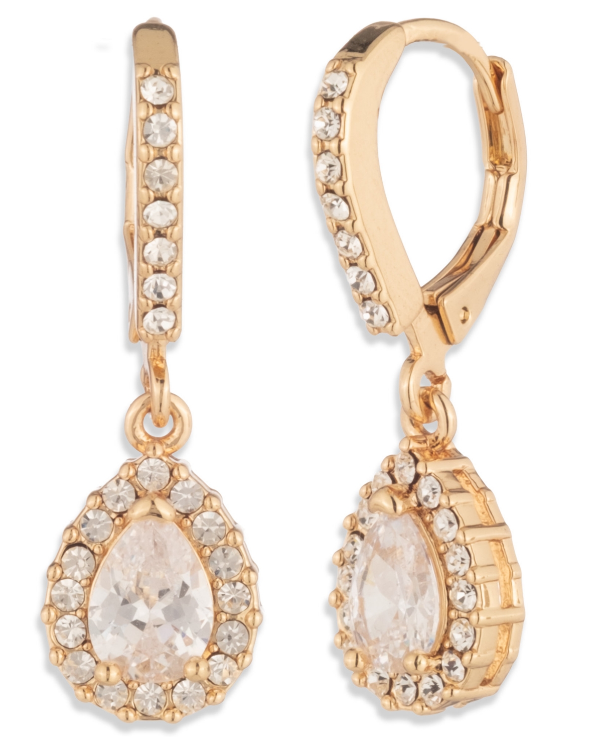 Click here for Givenchy Cubic Zirconia Gold-Tone Teardrop Drop Ea... prices