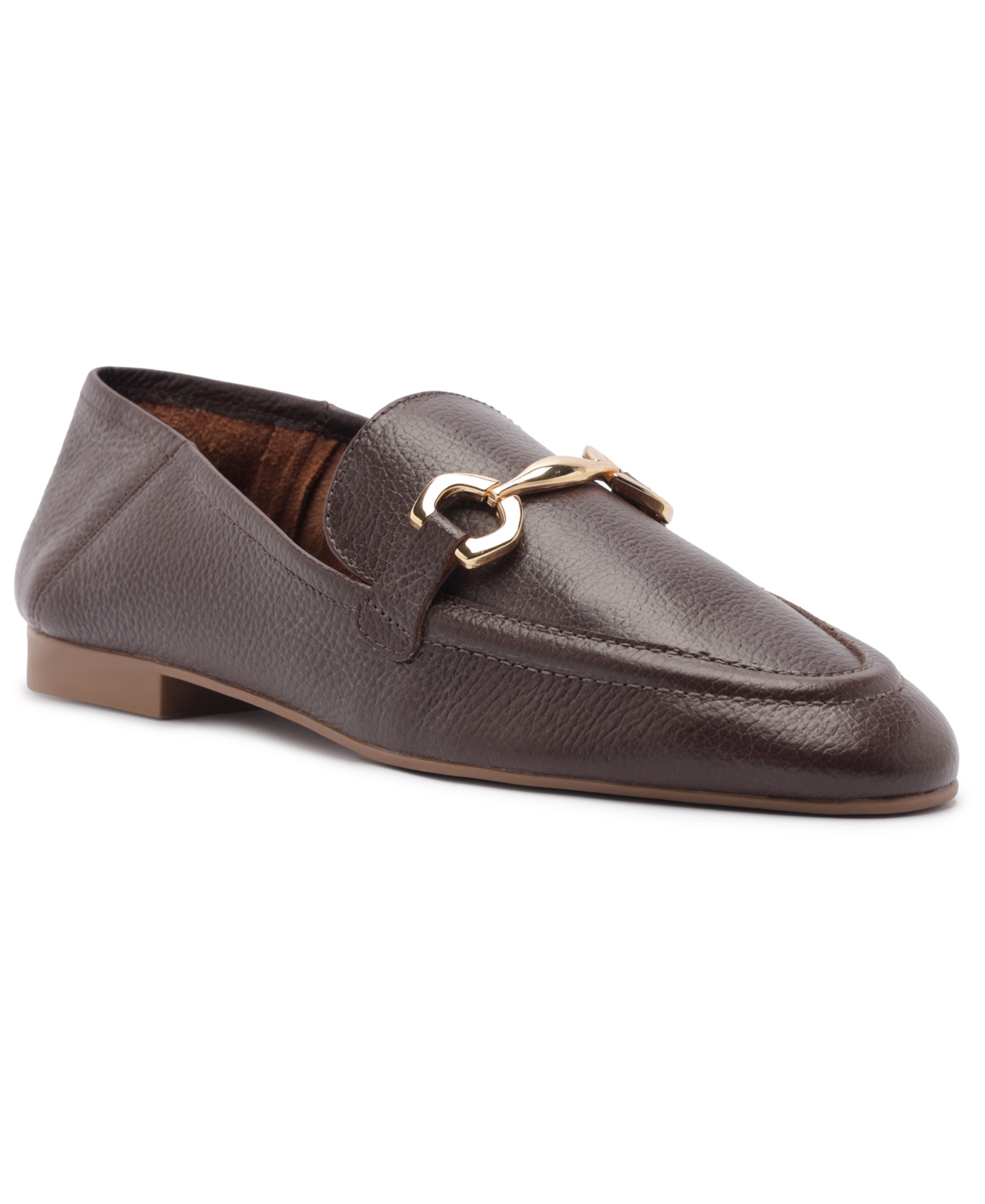 Click here for Arezzo Womens Emma Slip On Loafers - Grape Brown prices