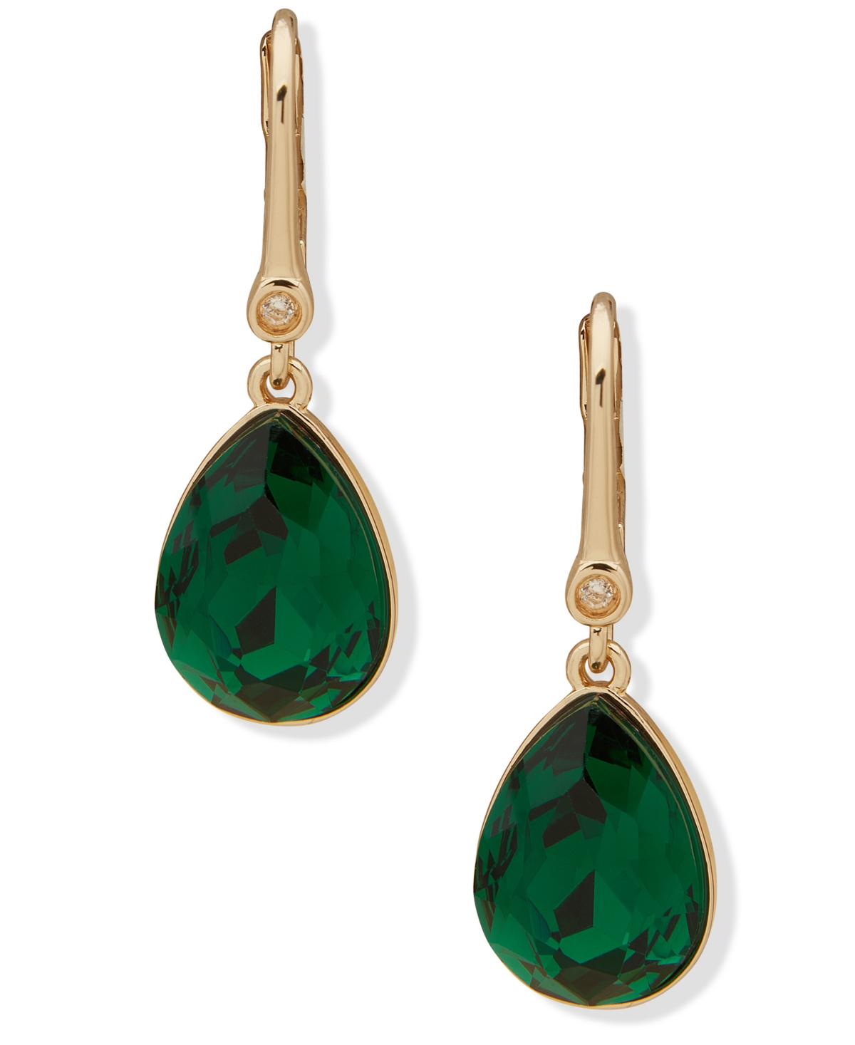 Click here for Dkny Emerald & Ruby Teardrop Gold-Tone Earrings -... prices