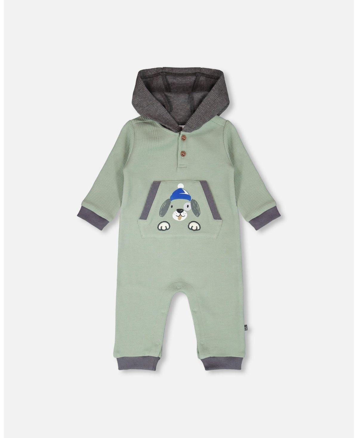 Click here for Deux par Deux Baby Boys One-Piece Waffle Romper wi... prices