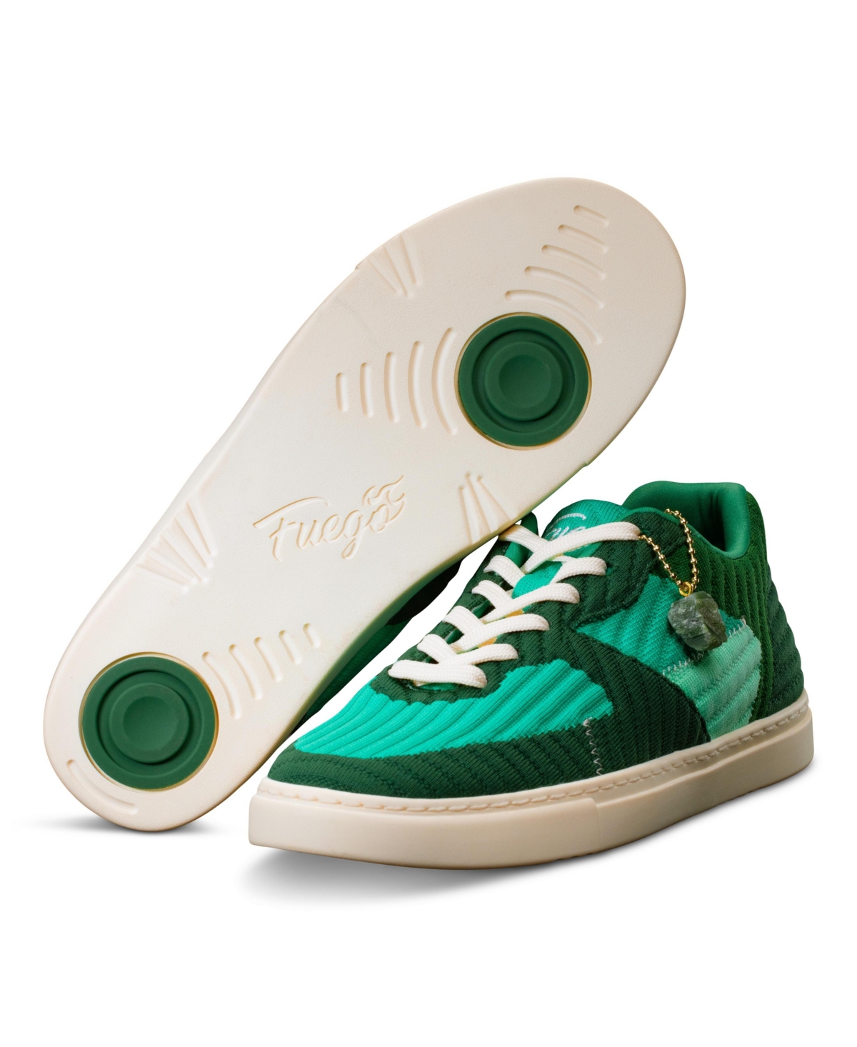 Click here for Fuego Mens Green Jade Low-top Sneaker - Green jade prices