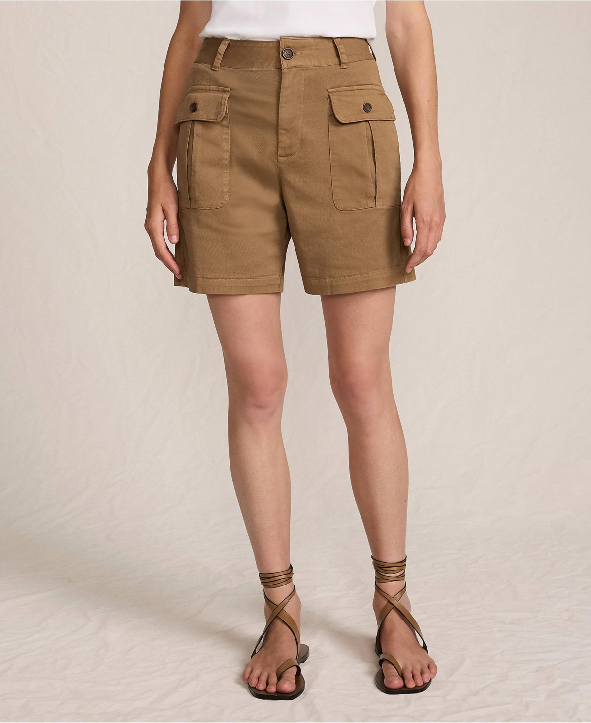 Click here for Lands End Womens Cool Fade High Rise 7 Cargo Short... prices