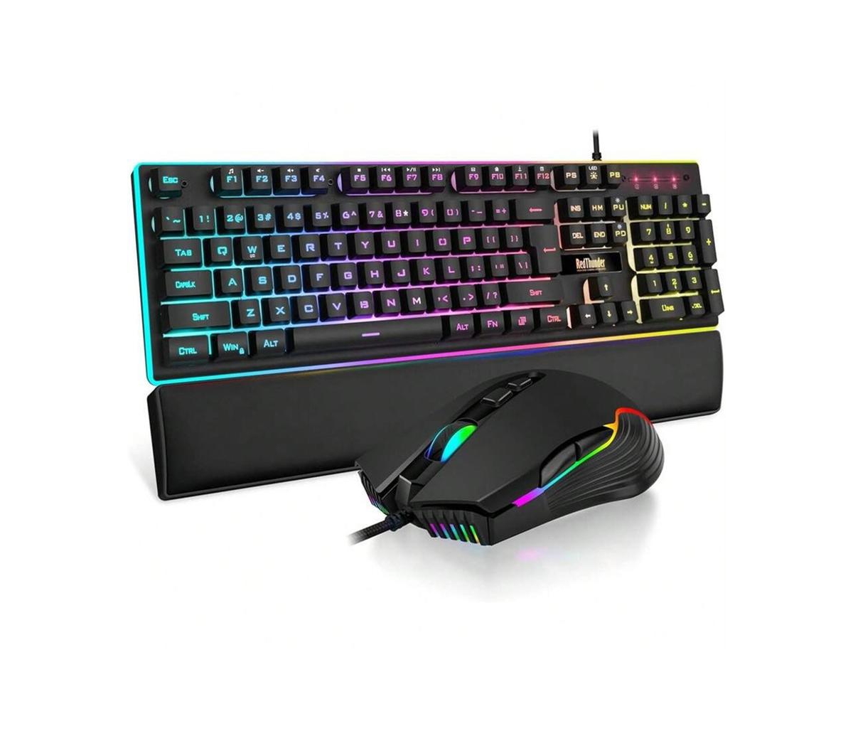 Click here for risokeys Wired Gaming Keyboard  Mouse  and Wrist R... prices