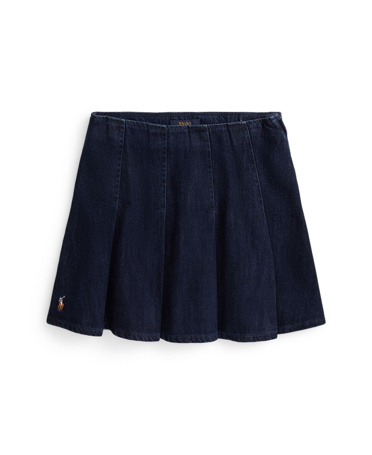 Polo Ralph Lauren Girls 7-16 Pleated Denim Skirt - Navy